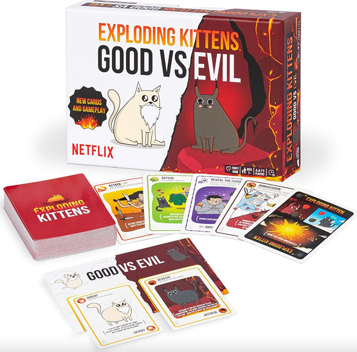 Juego de Mesa Marca Asmodee: Exploding Kittens Good Vs Evil – Big Bang Planet Toys & Hobbies