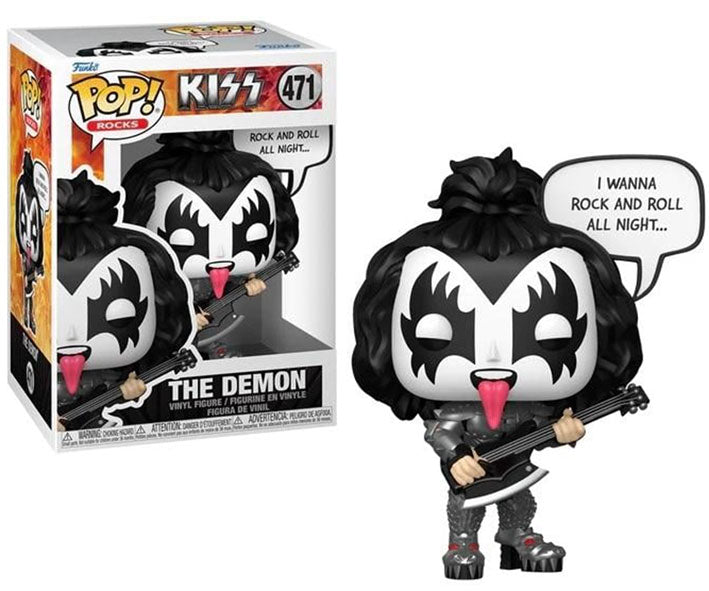 Funko Pop Sayings:Rock And Roll All Night - Kiss - The Demon – Big Bang ...