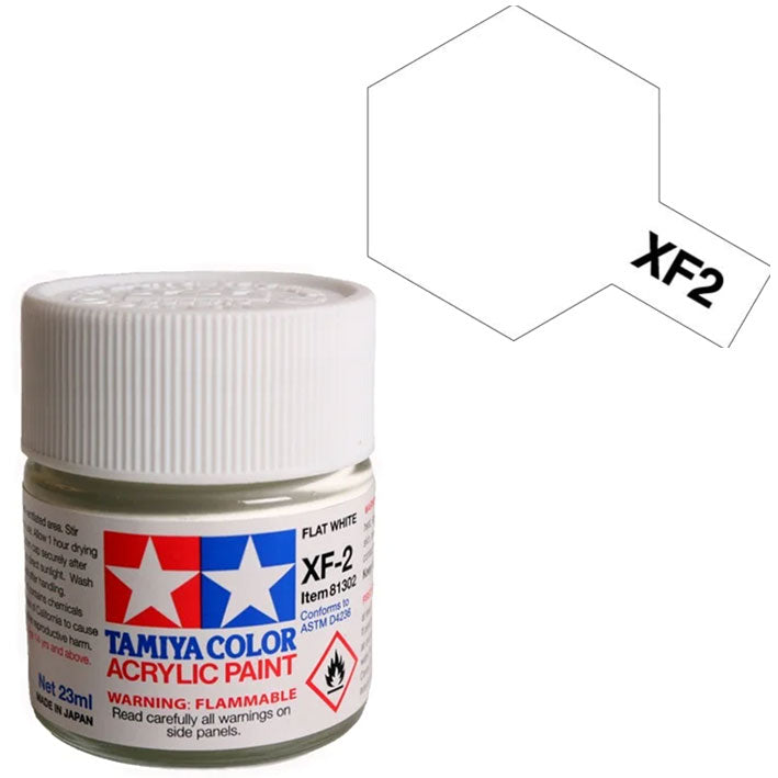 Pintura Acrílica - Tamiya XF2 (Flat White) - Blanco Mate 23ml / 10 ml ...